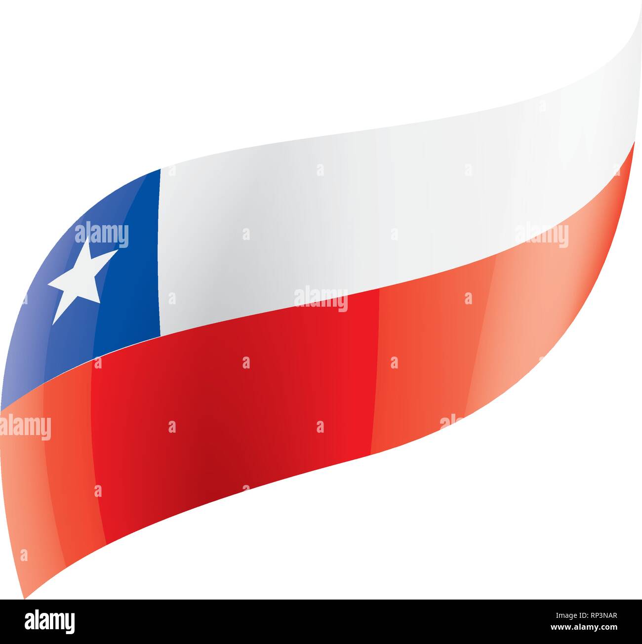 Chile wind flag icon Cut Out Stock Images & Pictures - Alamy