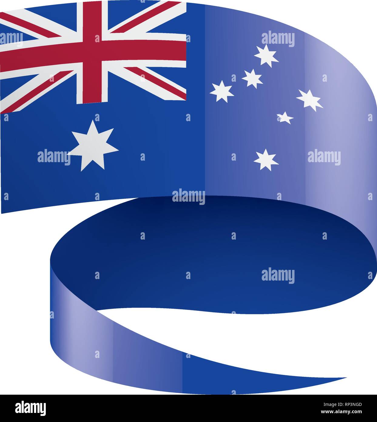 Australia flag, vector illustration on a white background Stock Vector ...