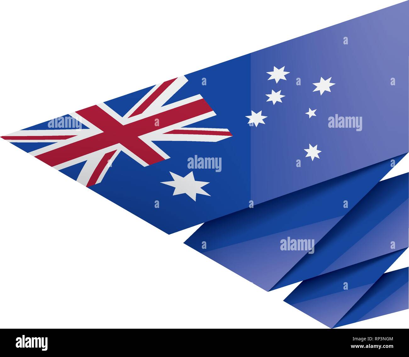 Australia flag, vector illustration on a white background Stock Vector ...