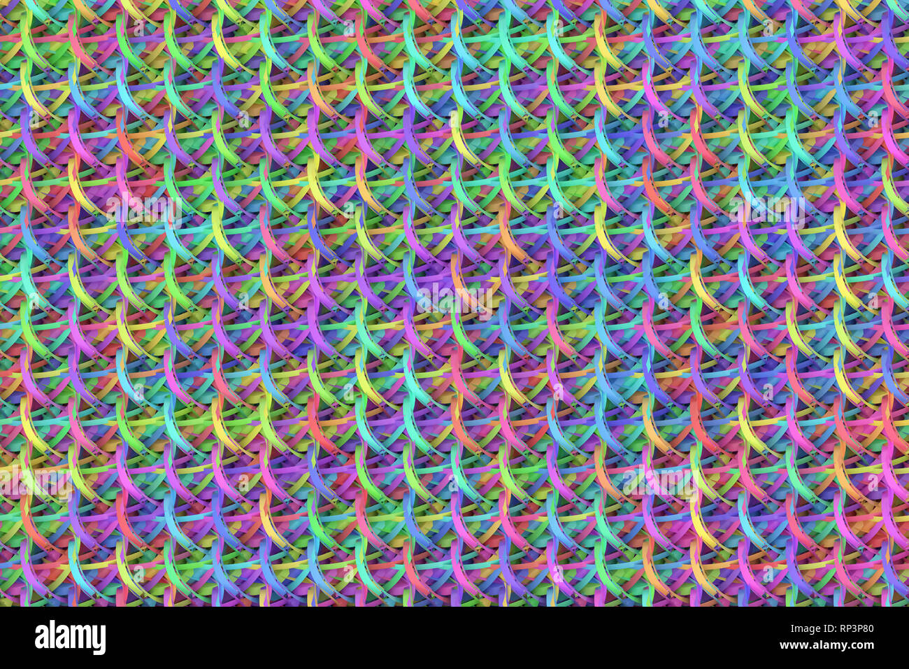 Geometric, string mats, CGI composition. For web page, wallpaper ...