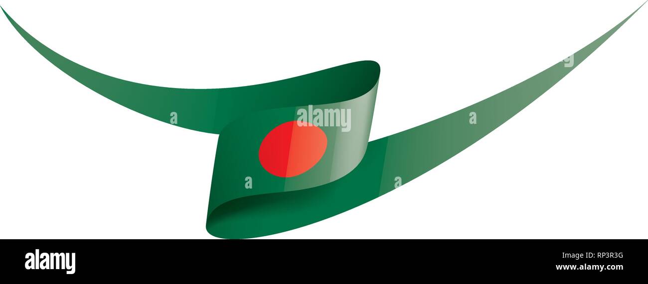 Bangladesh flag, vector illustration on a white background Stock Vector ...