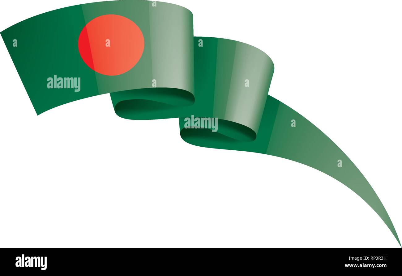 Bangladesh flag, vector illustration on a white background Stock Vector ...
