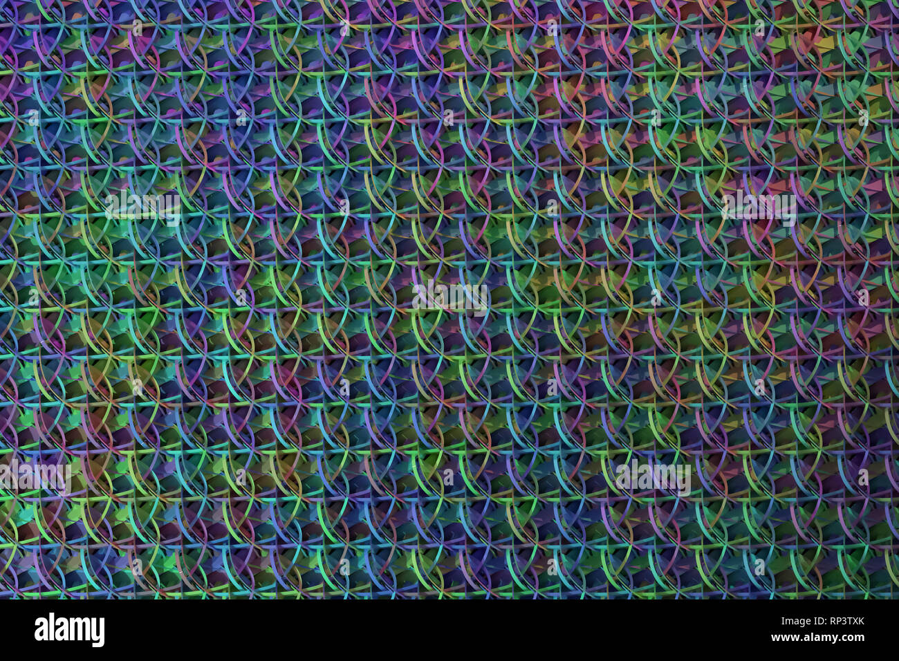 CGI composition, geometric, string mats. Decorative, illustrations. For ...