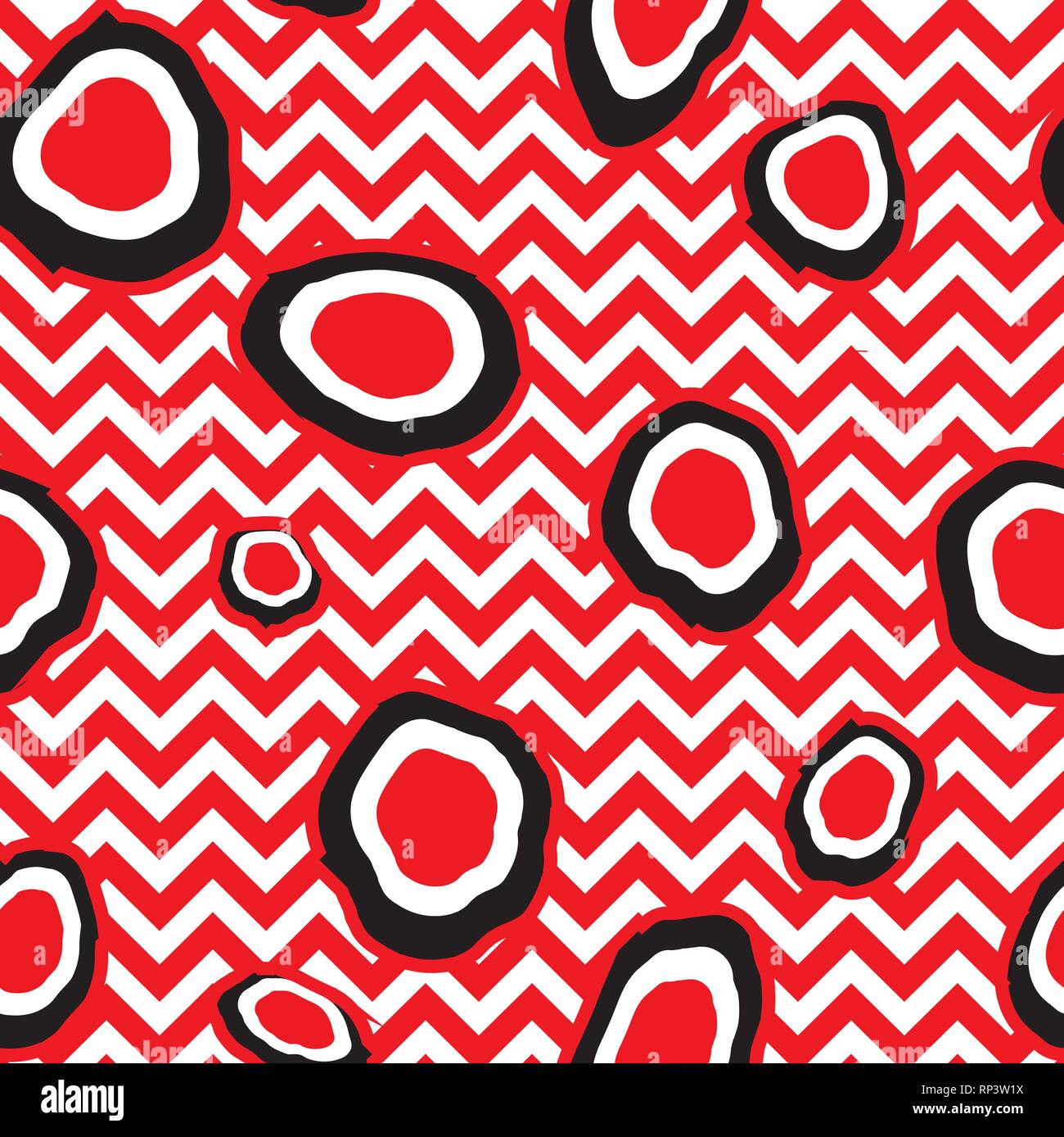 Abstact Seamless Pattern Zig Zag Line And Dot Texture Diagonal Line