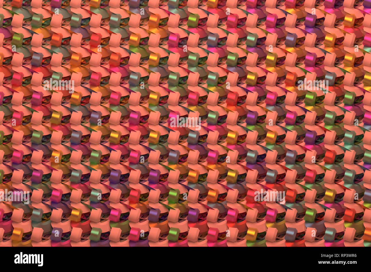 Geometric, string mats, CGI composition. For web page, wallpaper ...