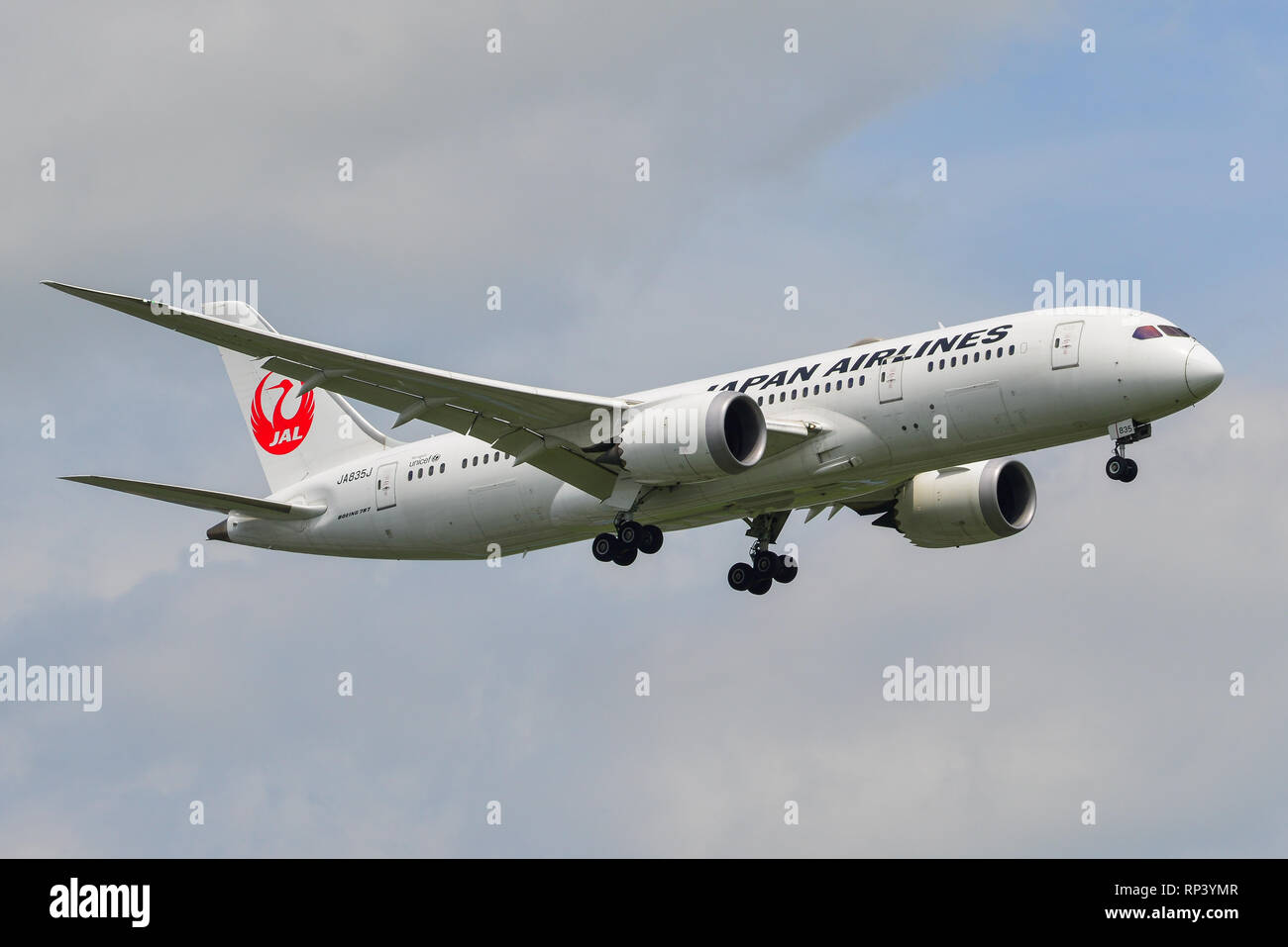 Bangkok, Thailand - Apr 21, 2018. A Boeing 787-8 Dreamliner airplane of ...