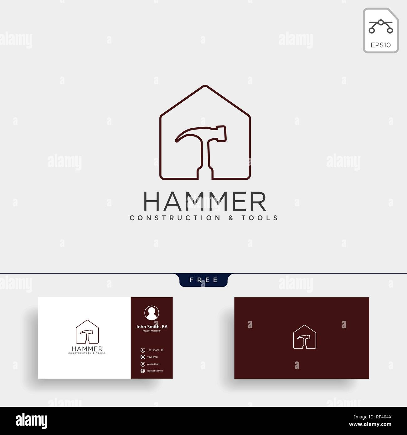 construction tools logo template vector illustration icon element ...