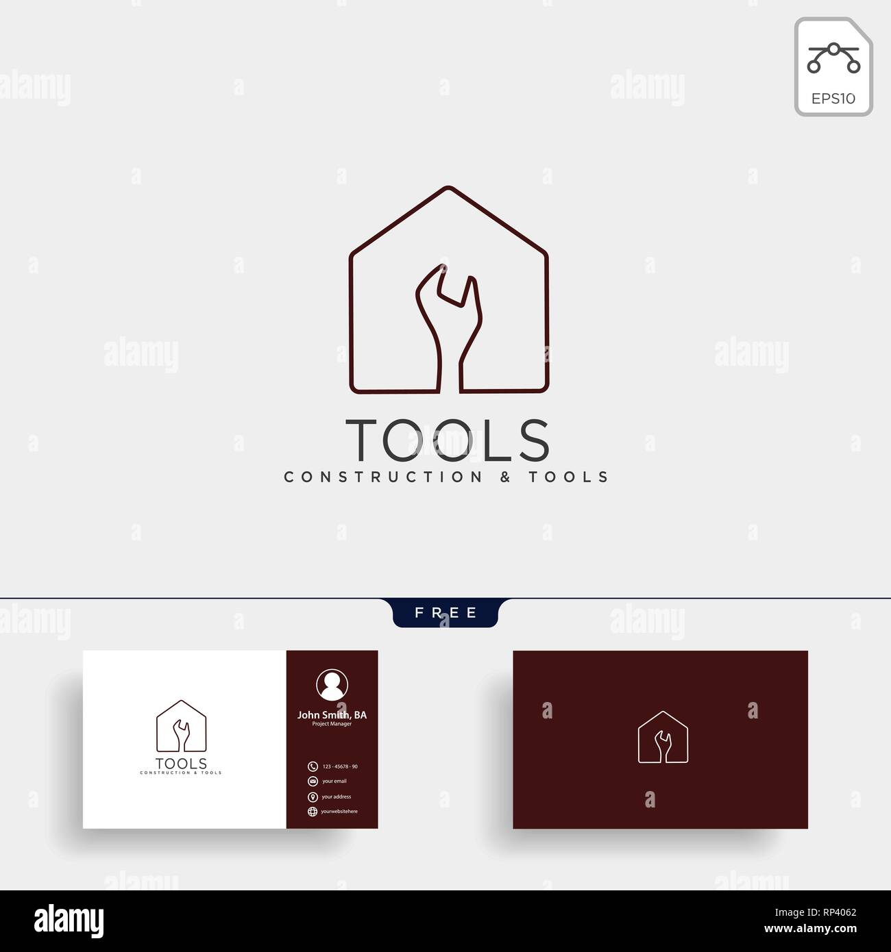 construction tools logo template vector illustration icon element ...