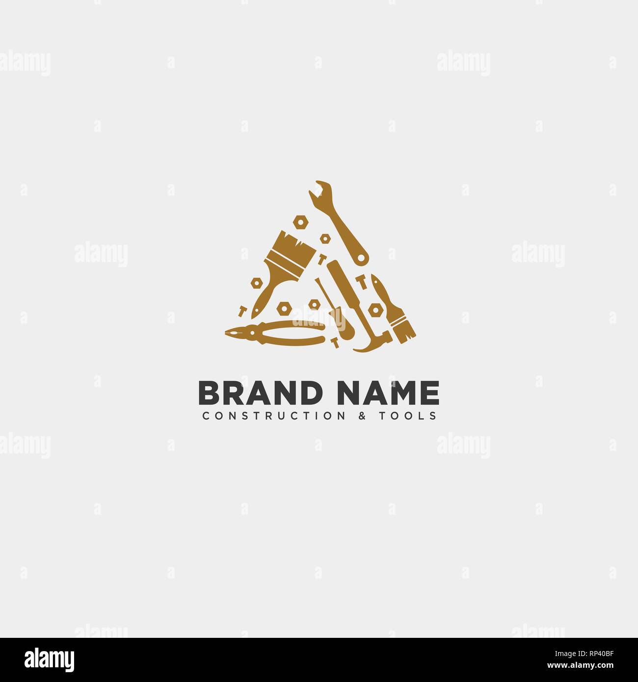 construction tools logo template vector illustration icon element ...