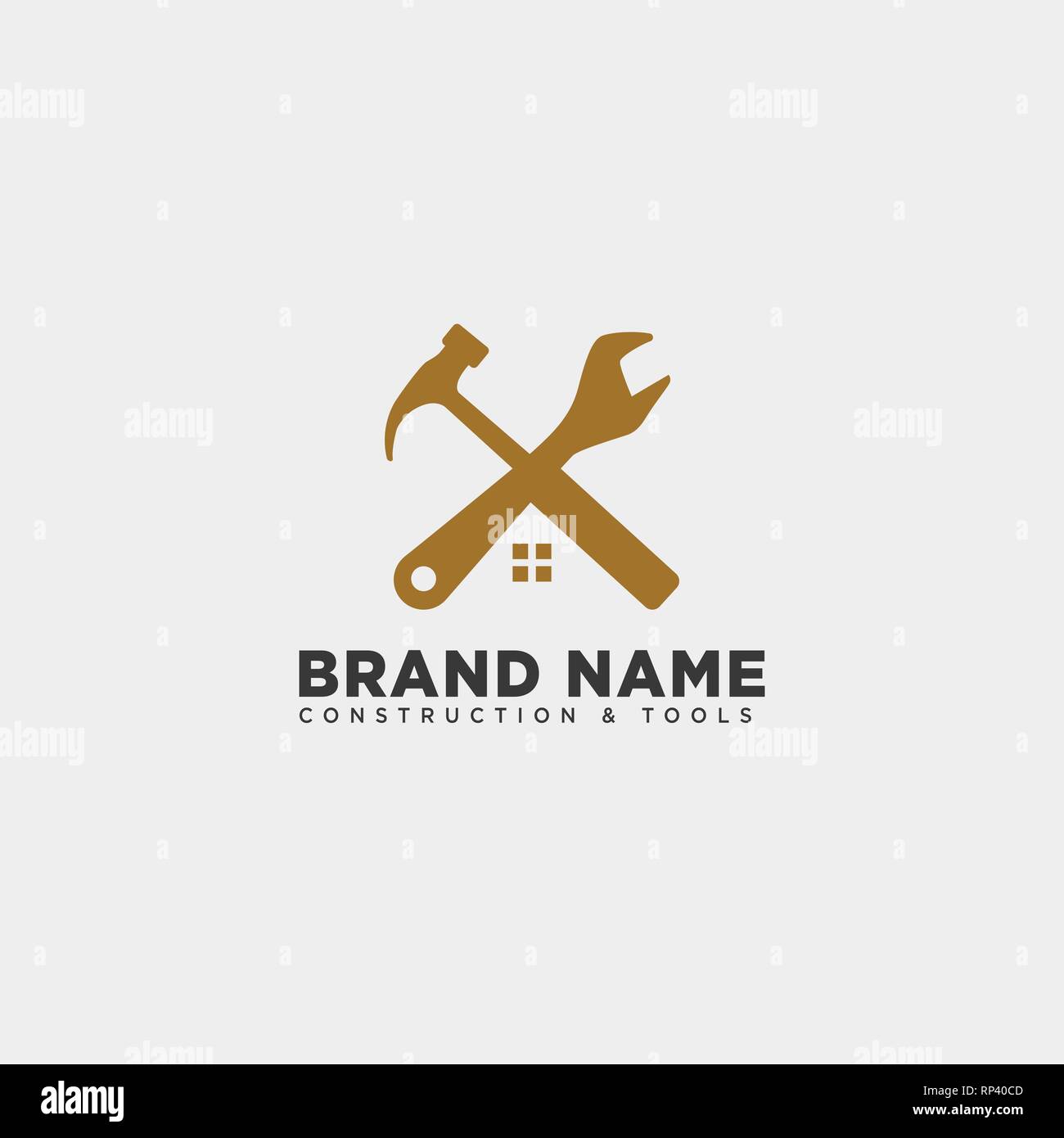 construction tools logo template vector illustration icon element ...