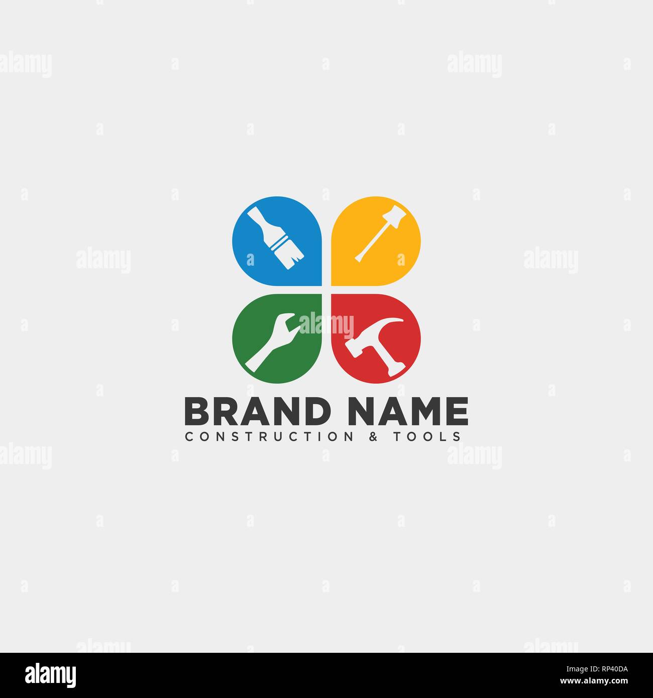 construction tools logo template vector illustration icon element ...