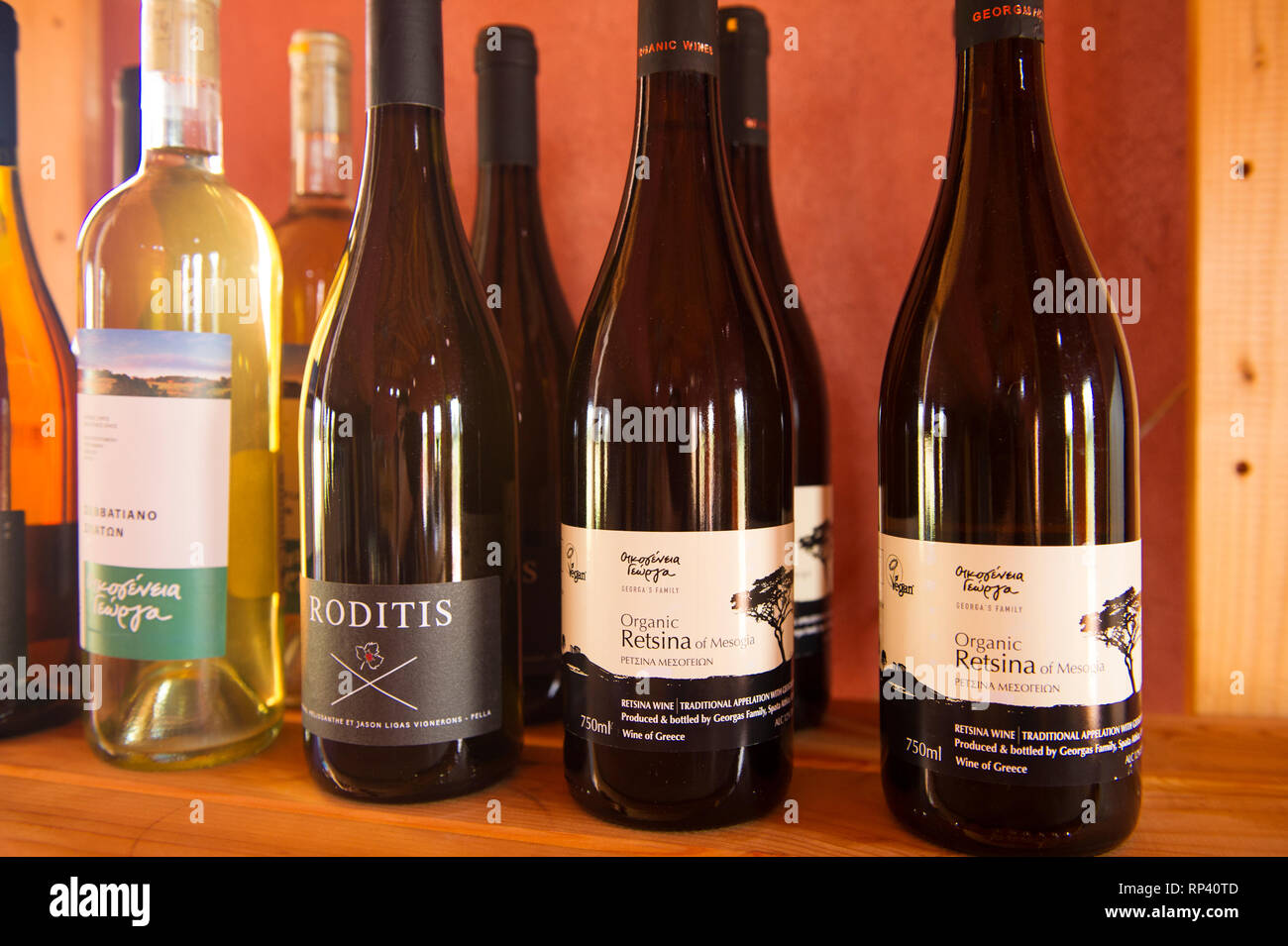 Greek wine bottle hi-res stock photography and images - Alamy