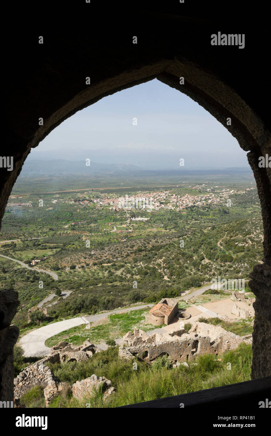 Byzantine church in Geraki,Ancient hillside Byzantine town, Greece ...