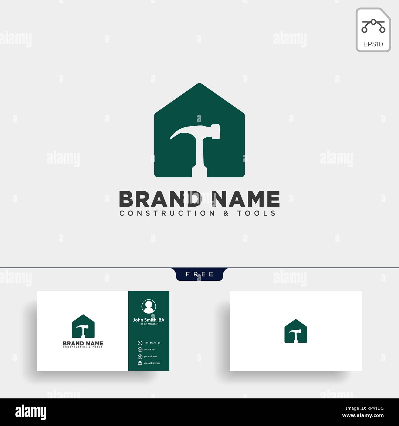 construction tools logo template vector illustration icon element ...