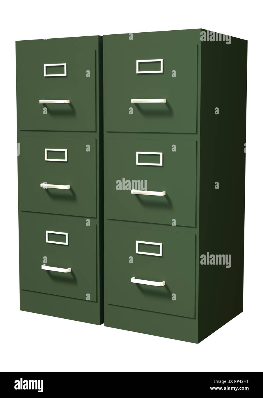 3D rendering of a file cabinet isolated on white background Stock Photo ...