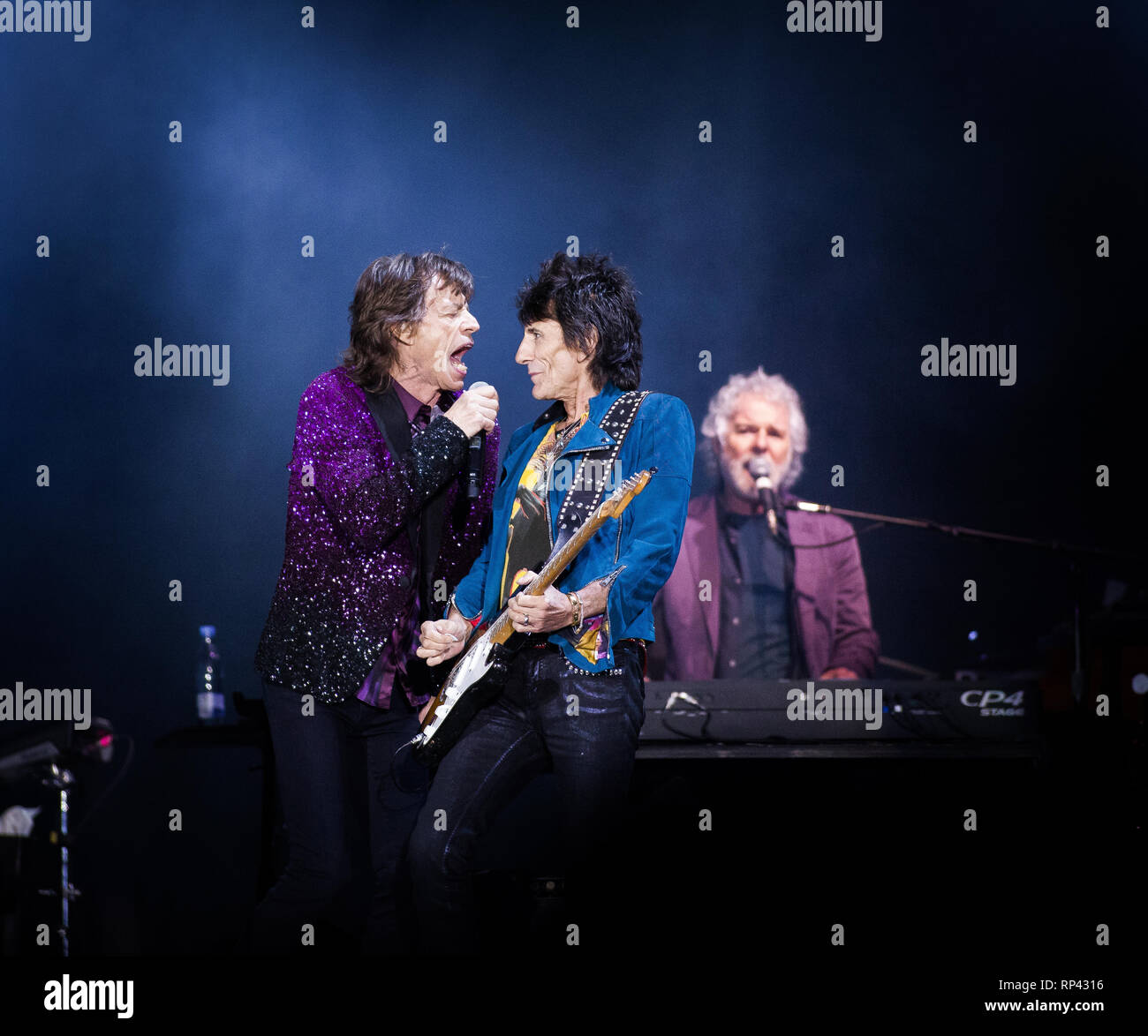 The Rolling Stones, the legendary English rock band performs a live ...
