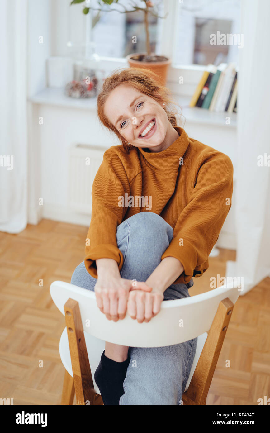 Sitting chair backwards hi-res stock photography and images - Alamy