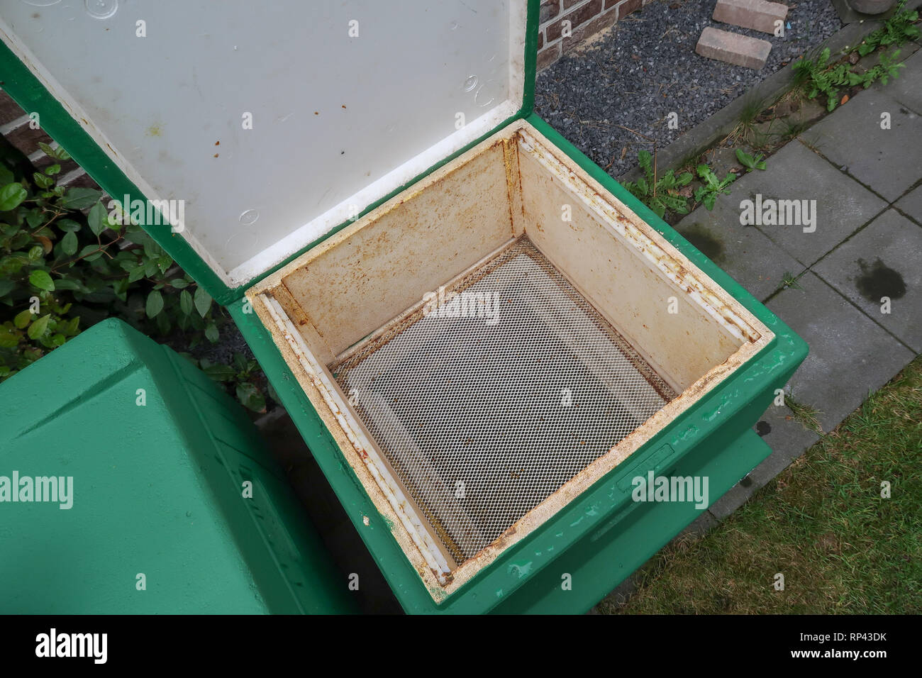 Interior view of an empty hive of the species Segeberger hive Stock ...