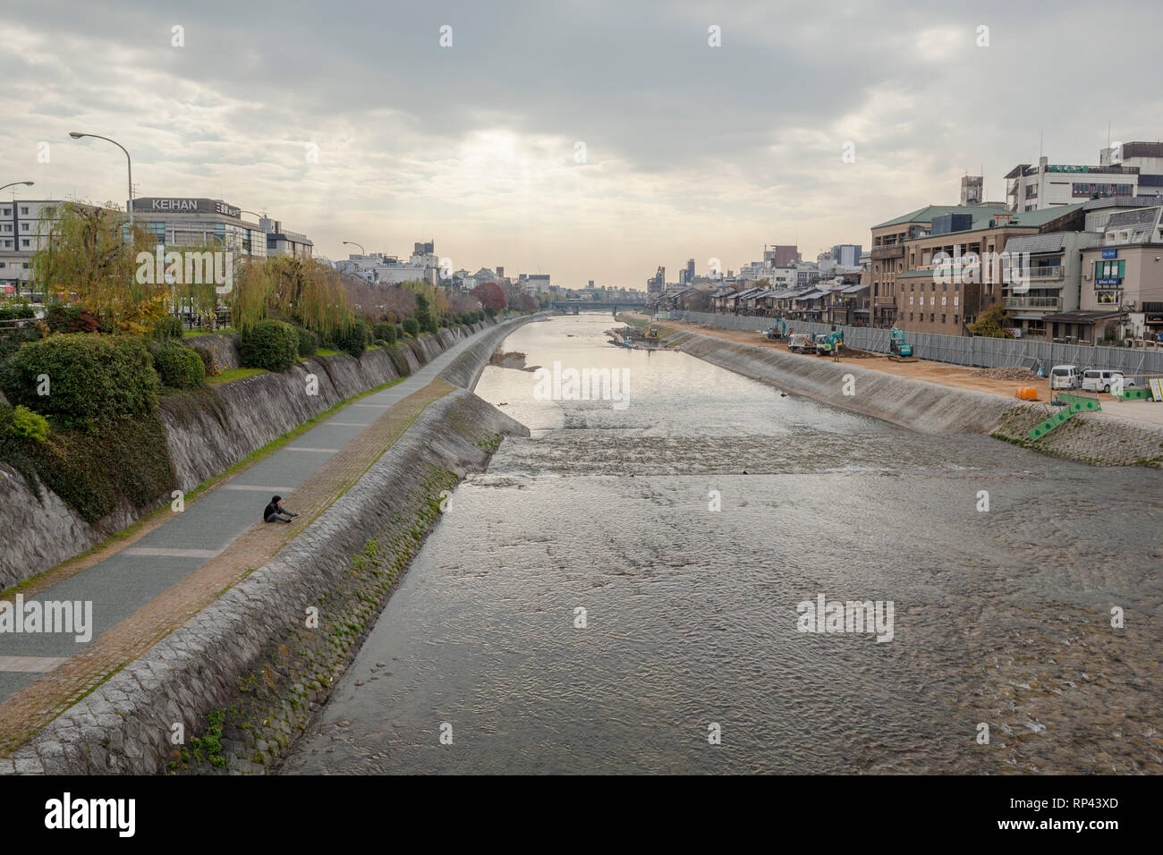 The Kamo river in Kyoto, Japan Stock Photo - Alamy