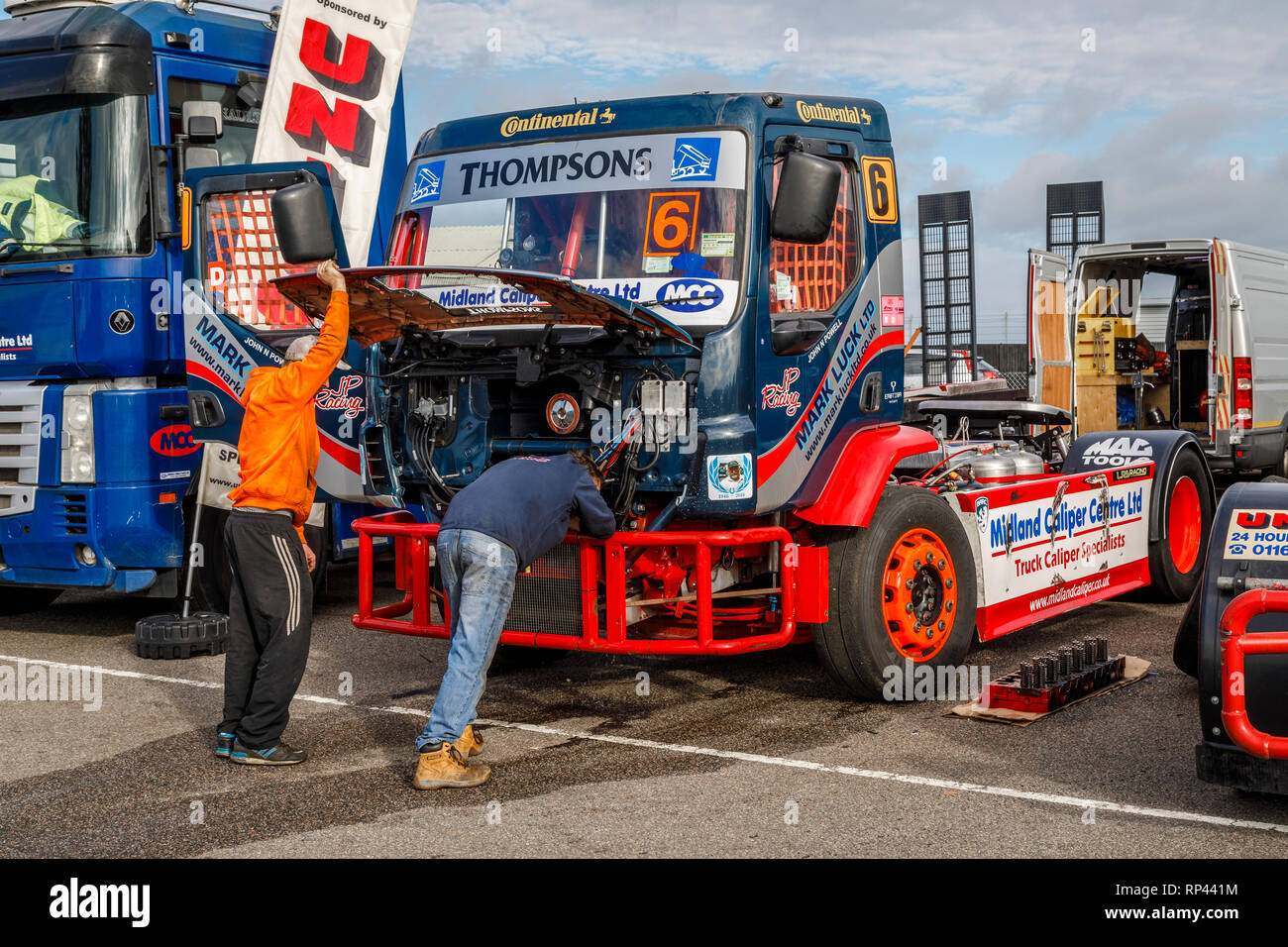 John Powell's MAN Paccar, Division 2, race truck undergoes repairs in ...