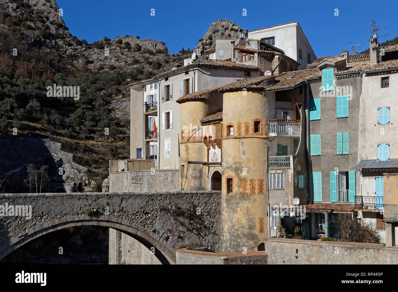 The medieval village of Entrevaux in south of France Stock Photo - Alamy