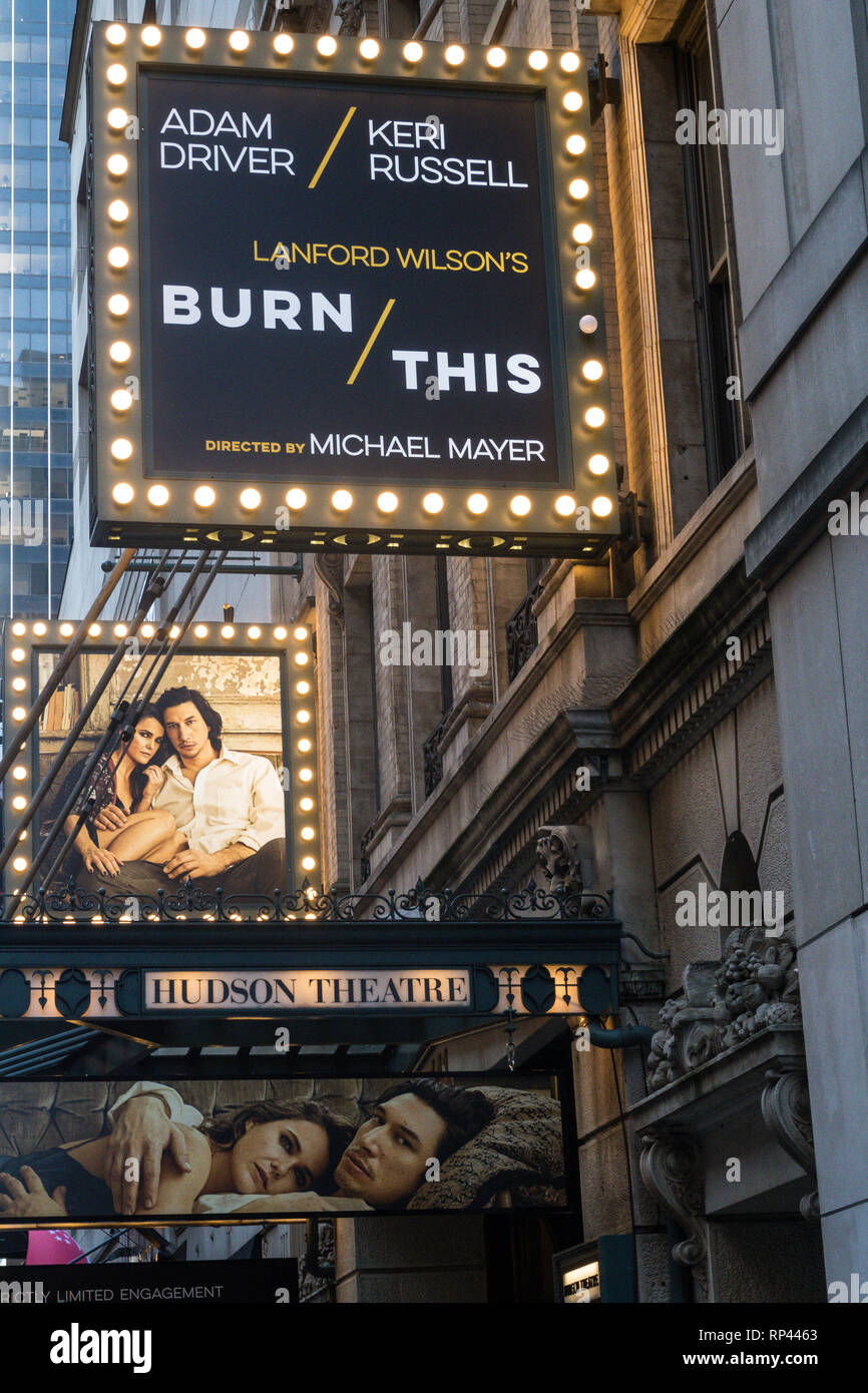 Hudson theater exterior nyc hi-res stock photography and images - Alamy
