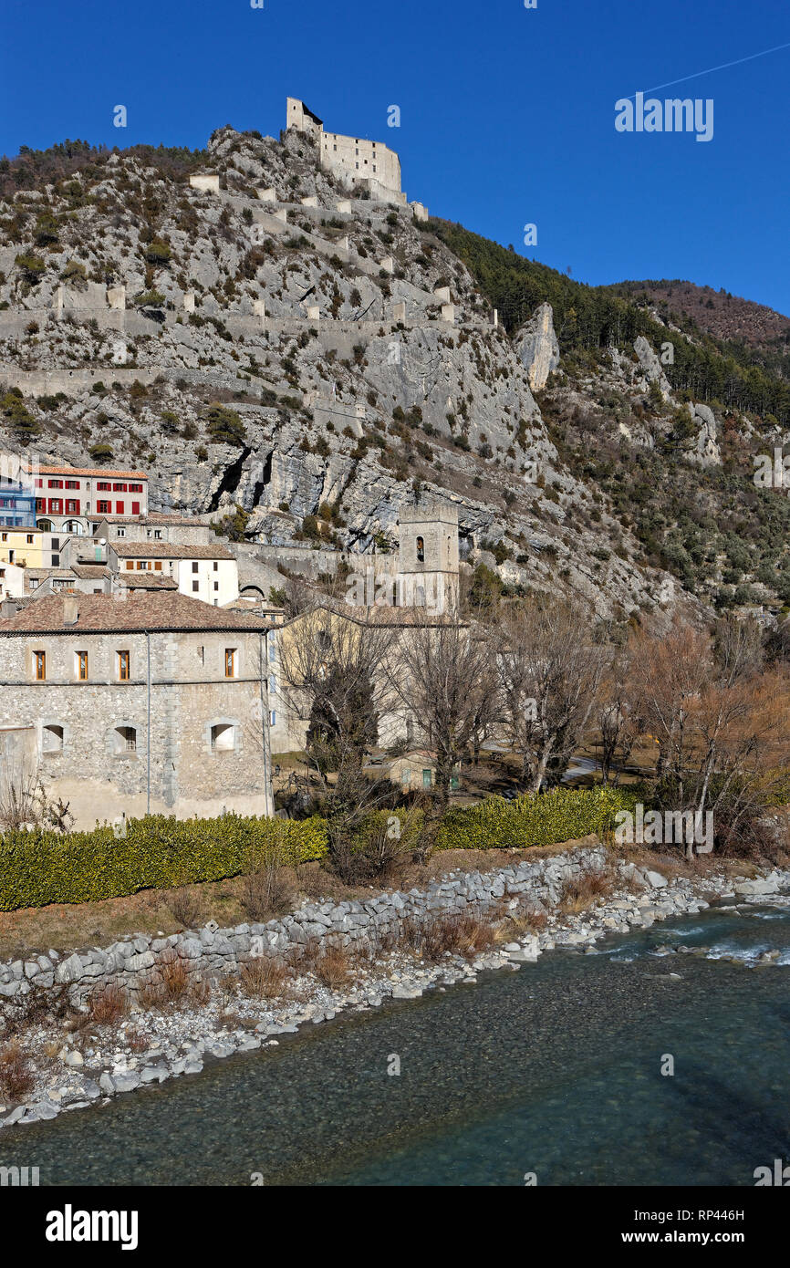 The medieval village of Entrevaux in south of France Stock Photo - Alamy