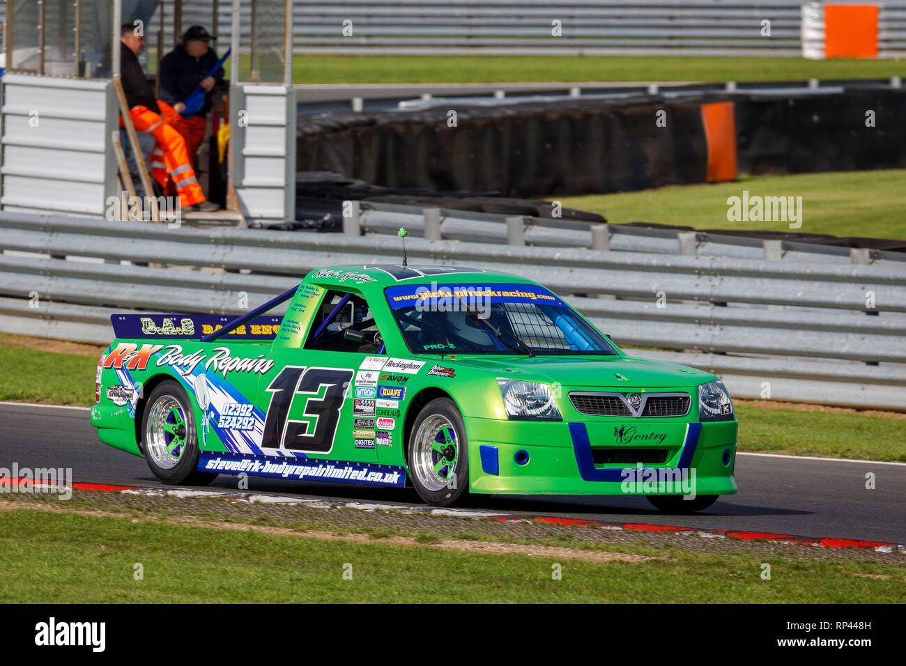 Richard Ayling in the Vauxhall Pickup Truck 2000 during the 2018 ...