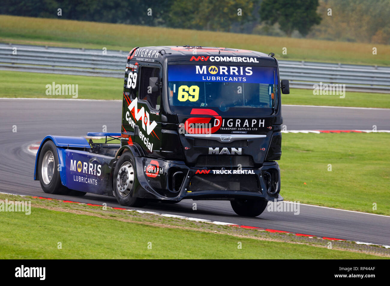 David Jenkins in the MAN TGX, Division 1, truck race at Snetterton ...