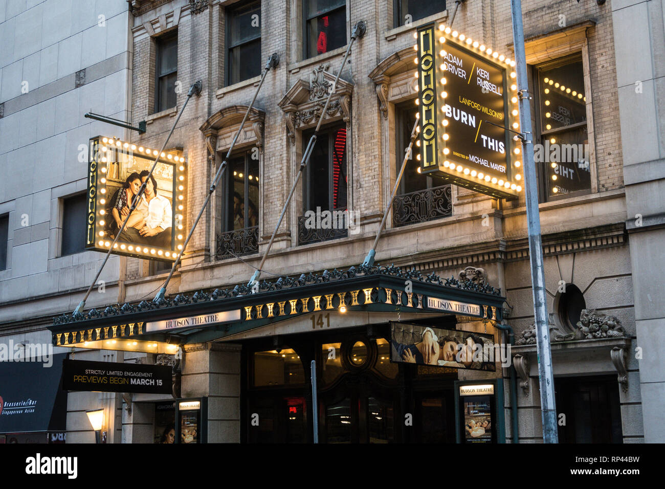 Hudson theater exterior nyc hi-res stock photography and images - Alamy
