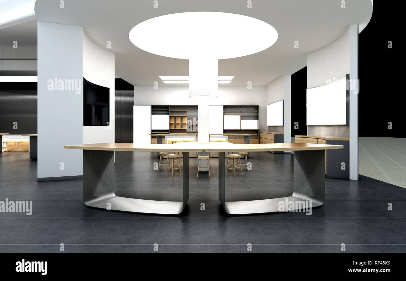 3d render of exhibition stand design Stock Photo - Alamy