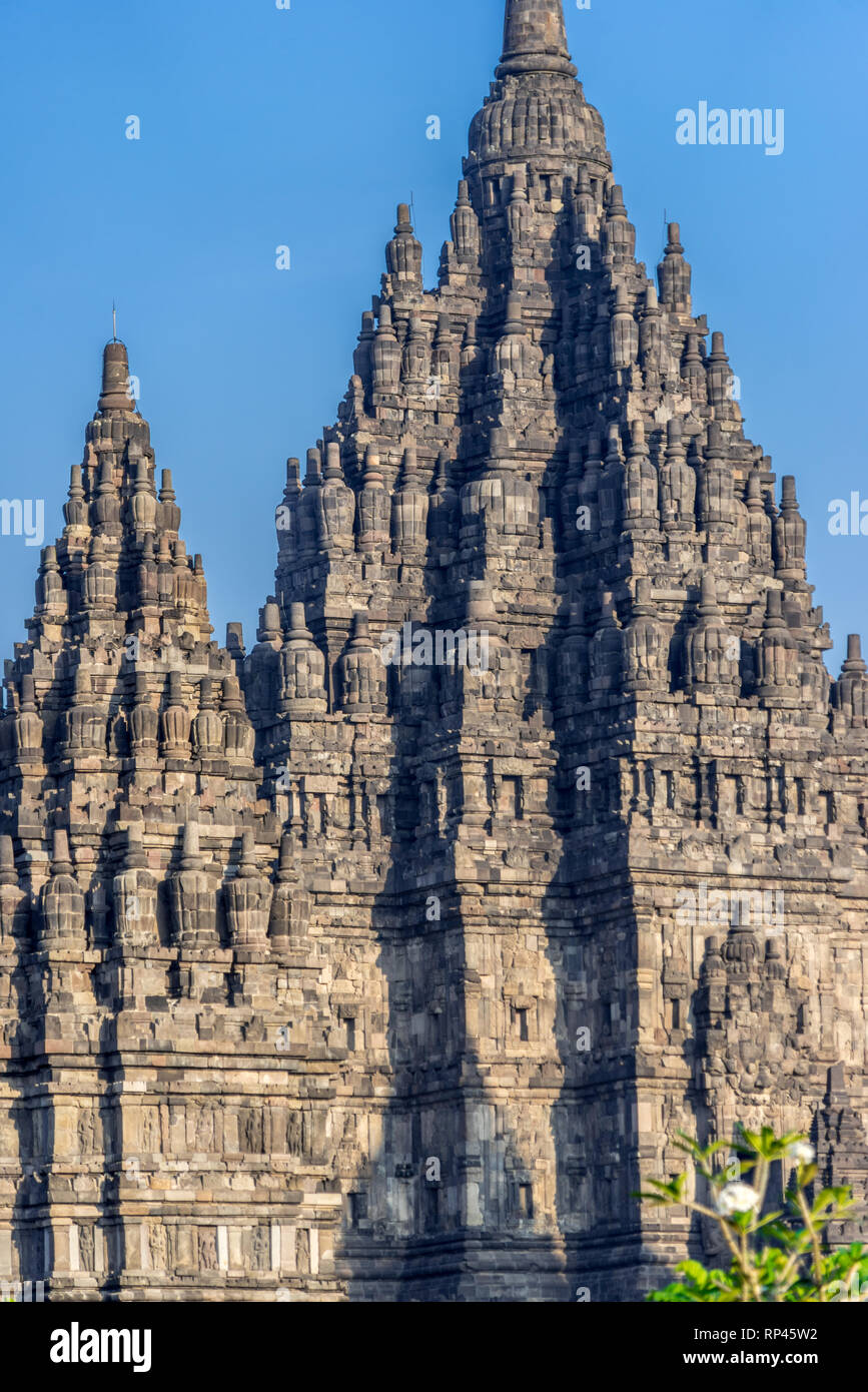 Prambanan temple complex. 9th century Hindu temple located near ...