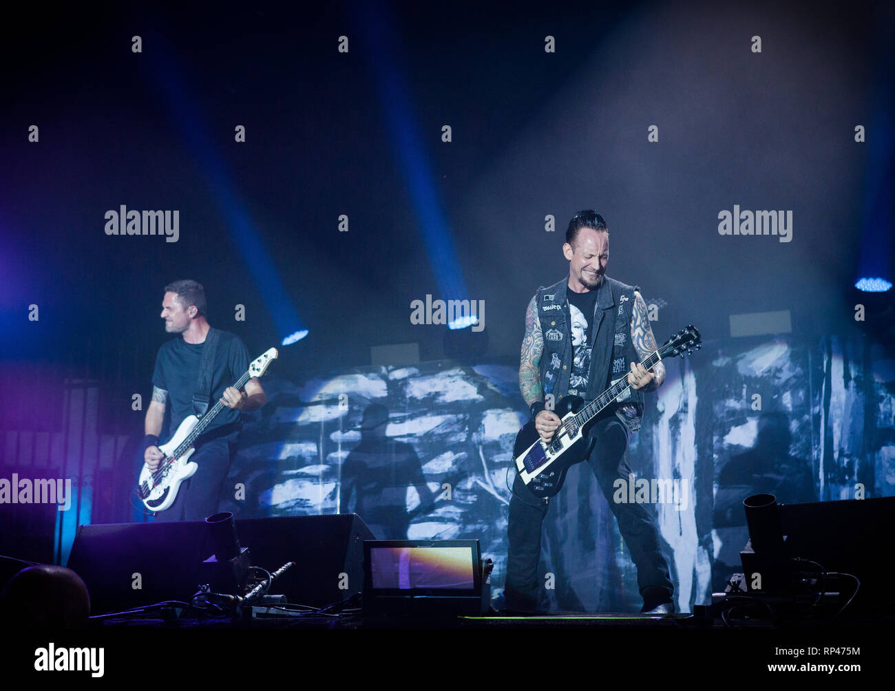 The Danish hard rock band Volbeat performs a live concert at ...