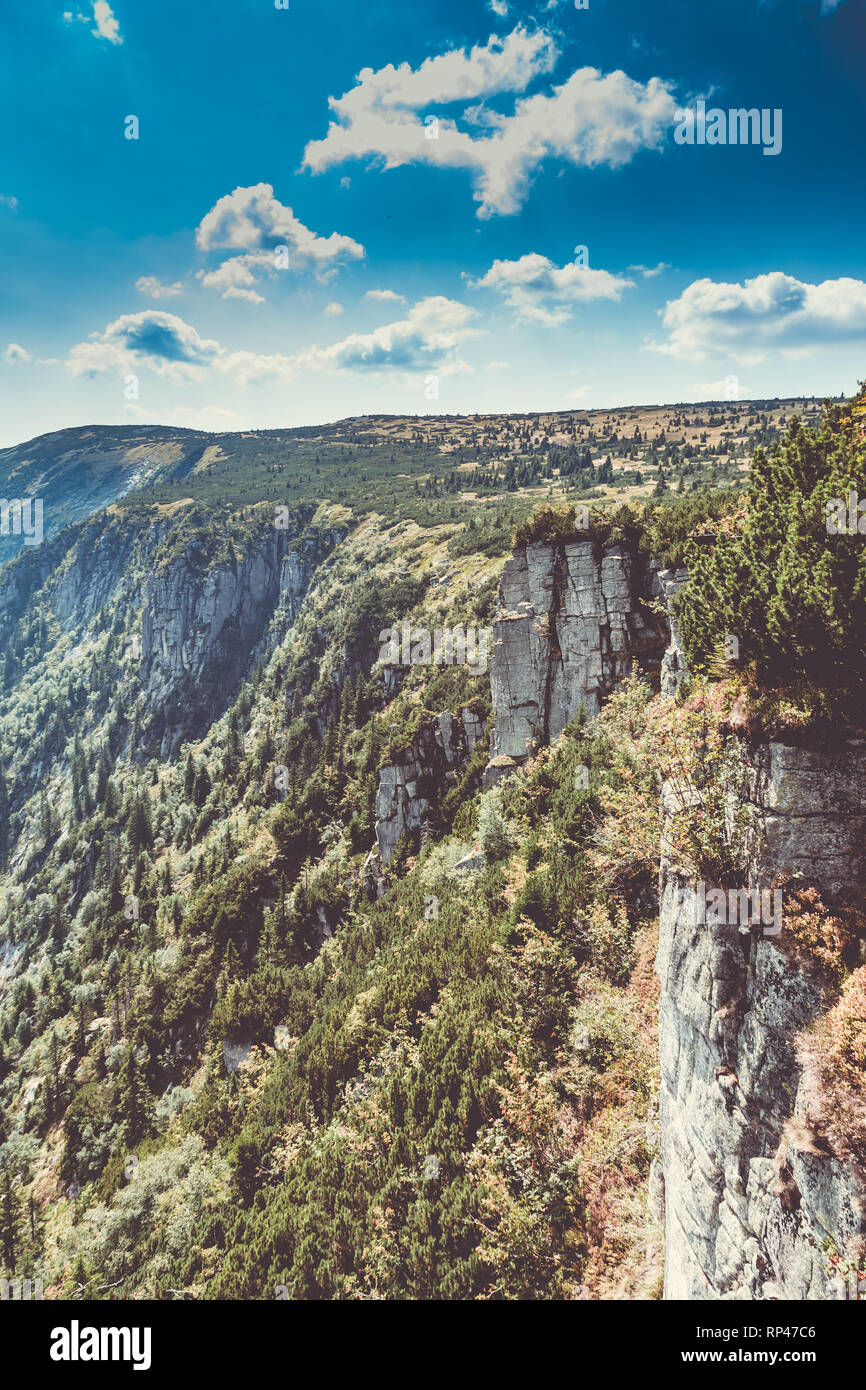 Scenic sight of czech giant mountains Stock Photo - Alamy