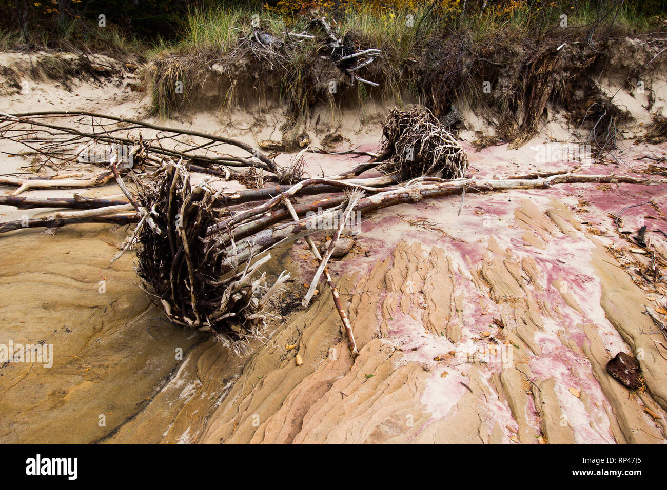 Lake Superior Rock Layers, Pictured Rocks National Lakeshore, Michigan ...