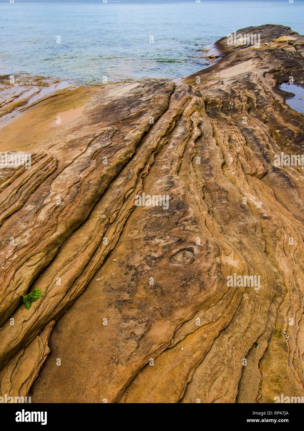 Lake Superior Rock Layers, Pictured Rocks National Lakeshore, Michigan ...