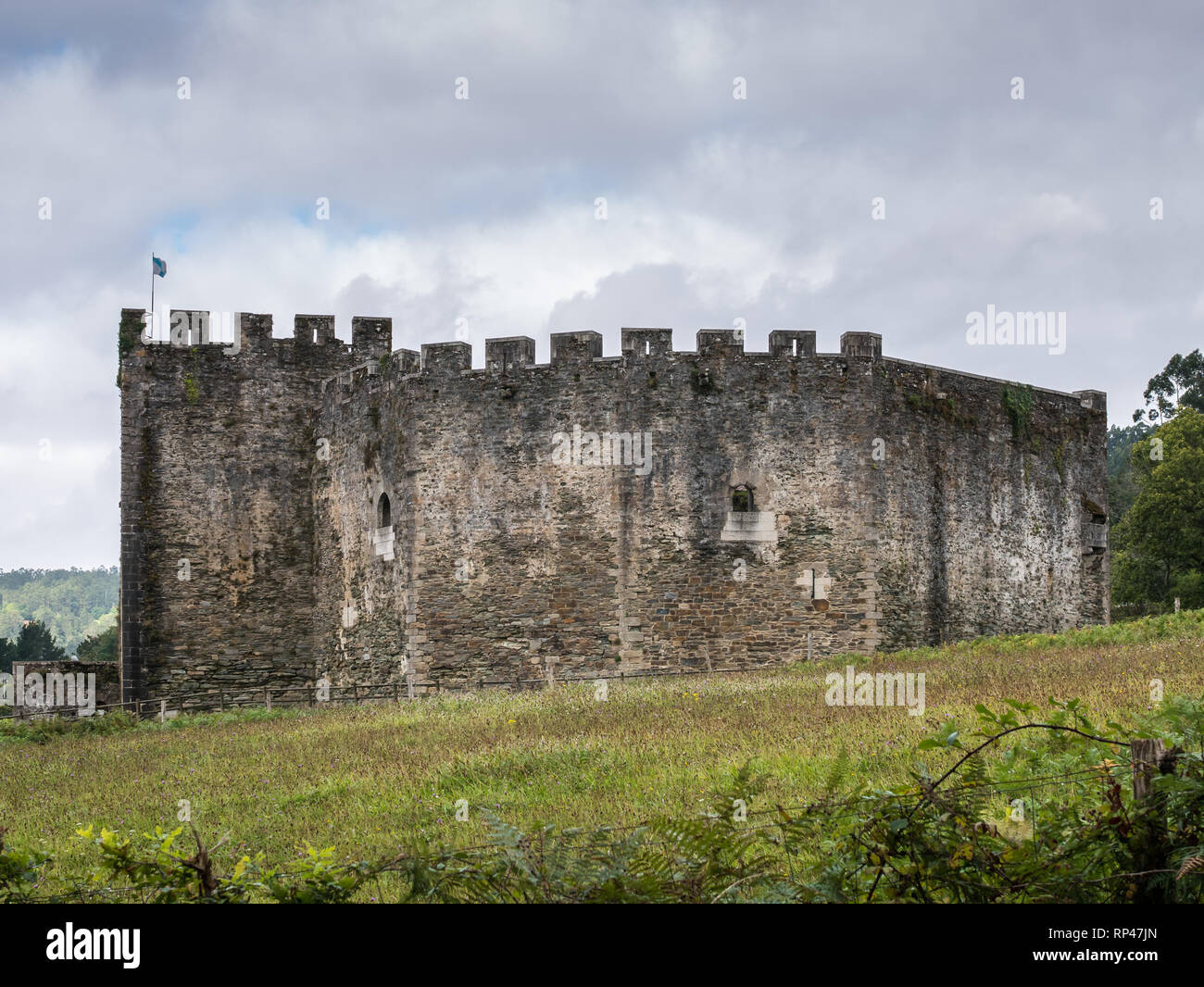 Moeche Castle, in the village of San Xurxo de Moeche, Galicia, Spain ...