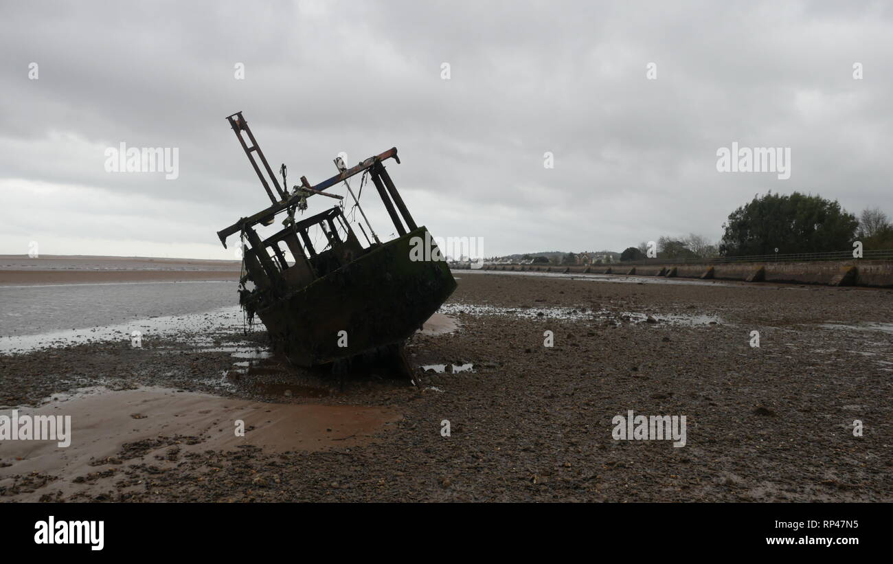 There Exe Estuary, overcast day Stock Photo - Alamy