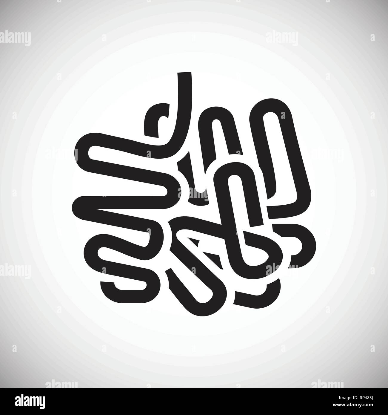 Guts icon on white background for graphic and web design, Modern simple ...