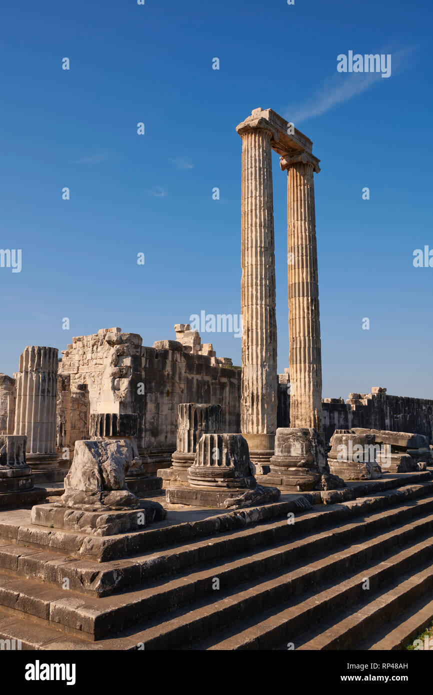 Picture of the steps & columns of the ruins of the Ancient Ionian Greek ...