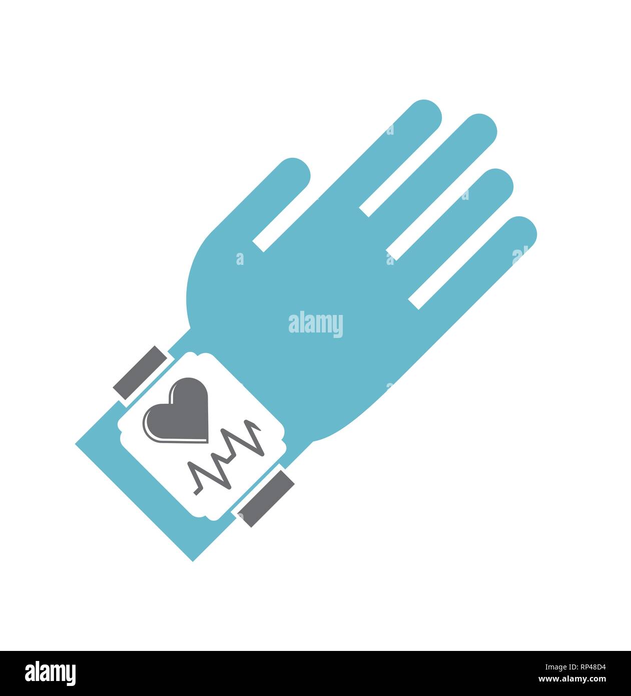 Heart rate app icon on white background for graphic and web design ...