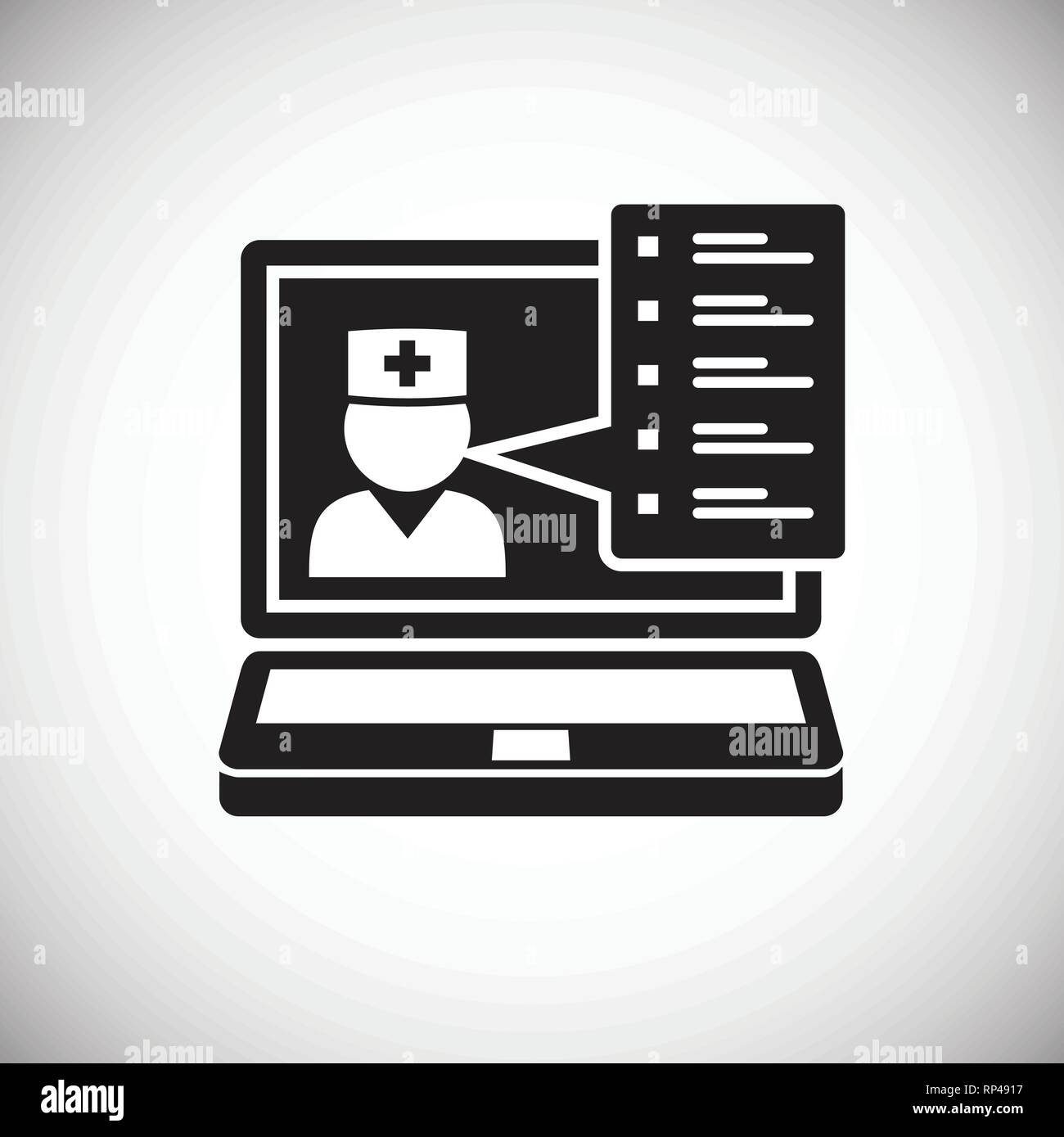 Check up icon on white background for graphic and web design, Modern ...