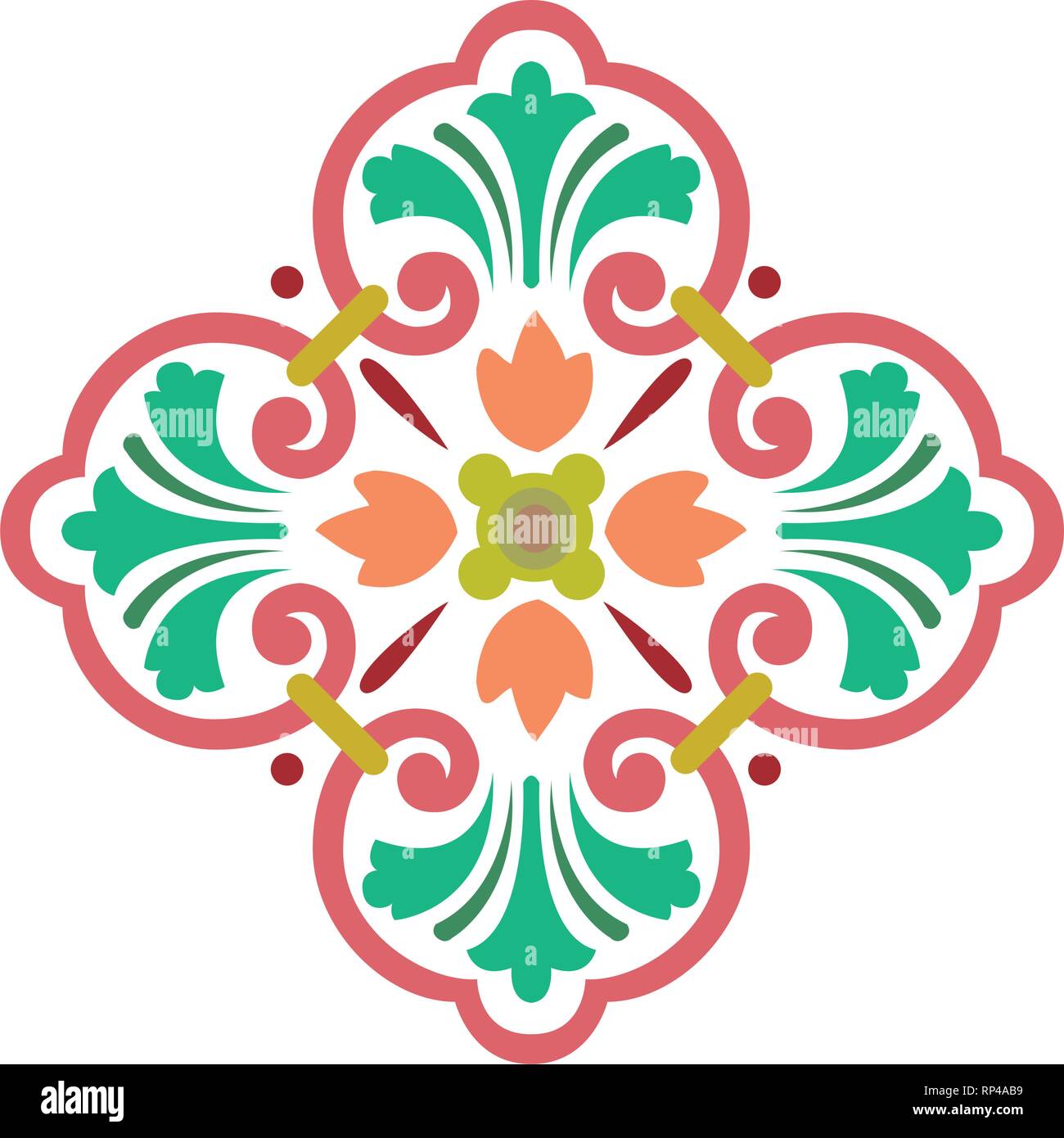 Arabic arabesque decorative texture Islamic ornamental colorful design ...