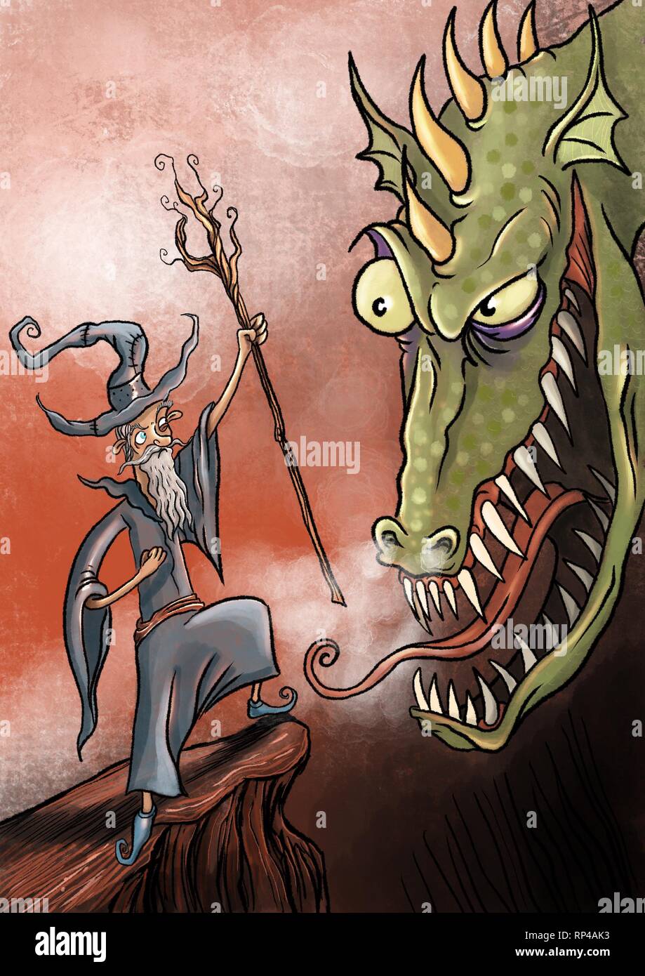 Dungeons dragons cartoon hi-res stock photography and images - Alamy