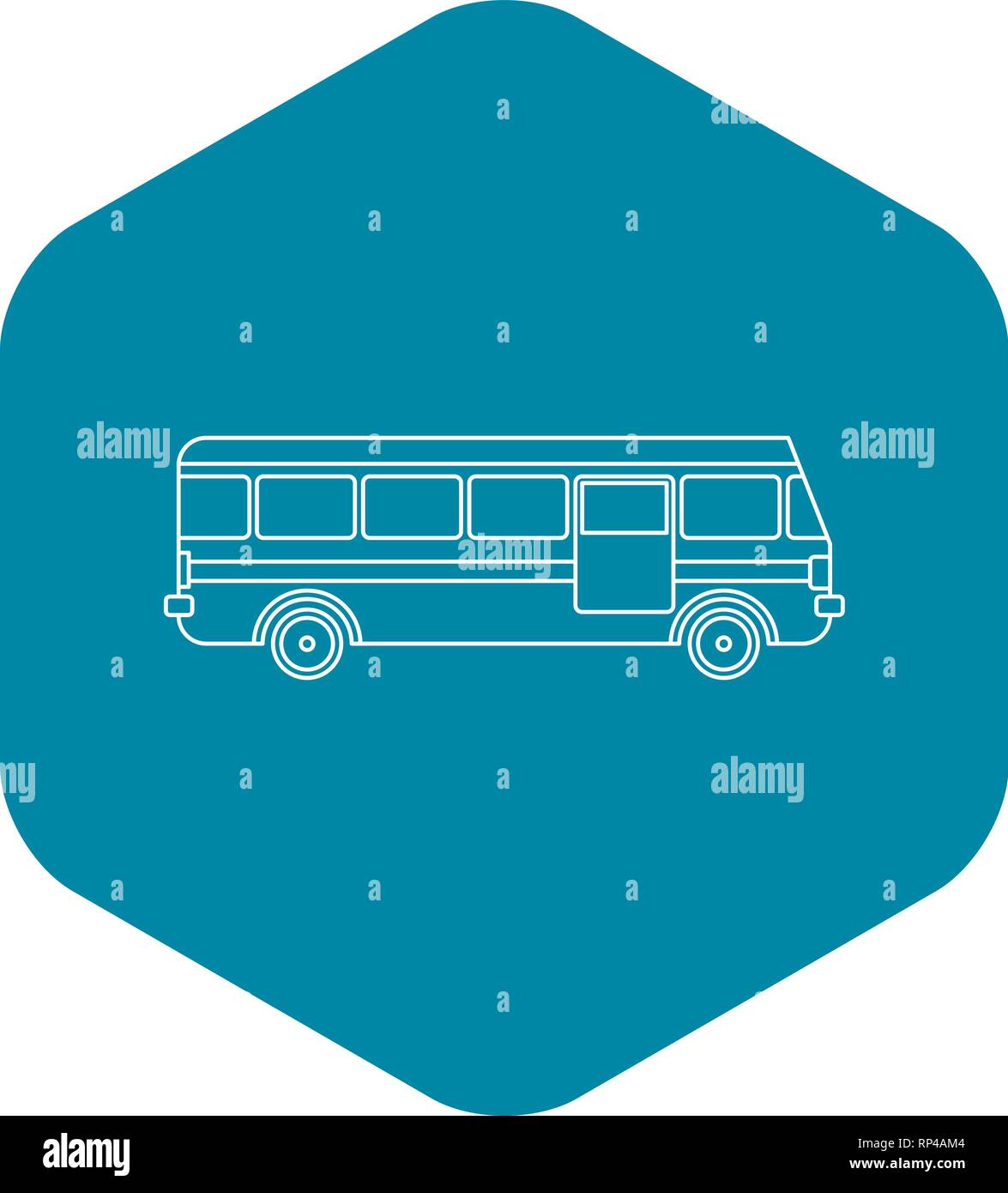 Bus icon, outline style Stock Vector Image & Art - Alamy