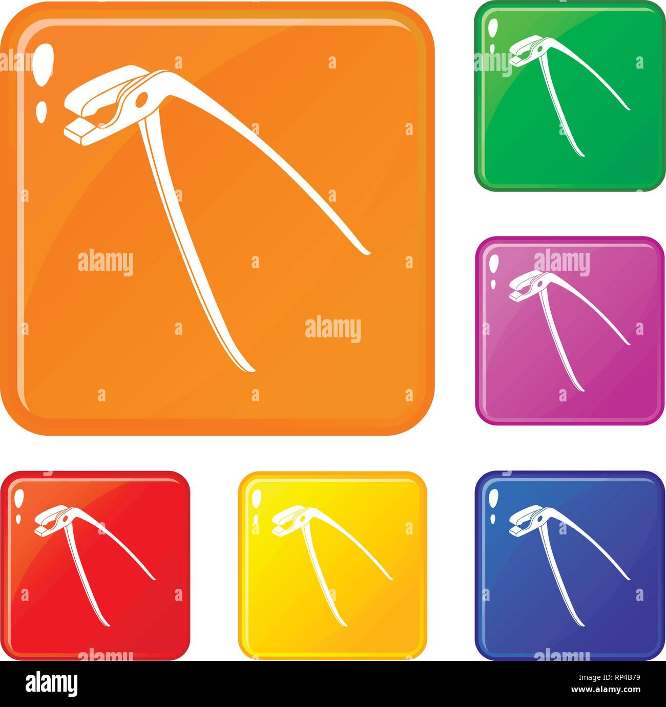 Medical pliers icons set vector color Stock Vector Image & Art - Alamy