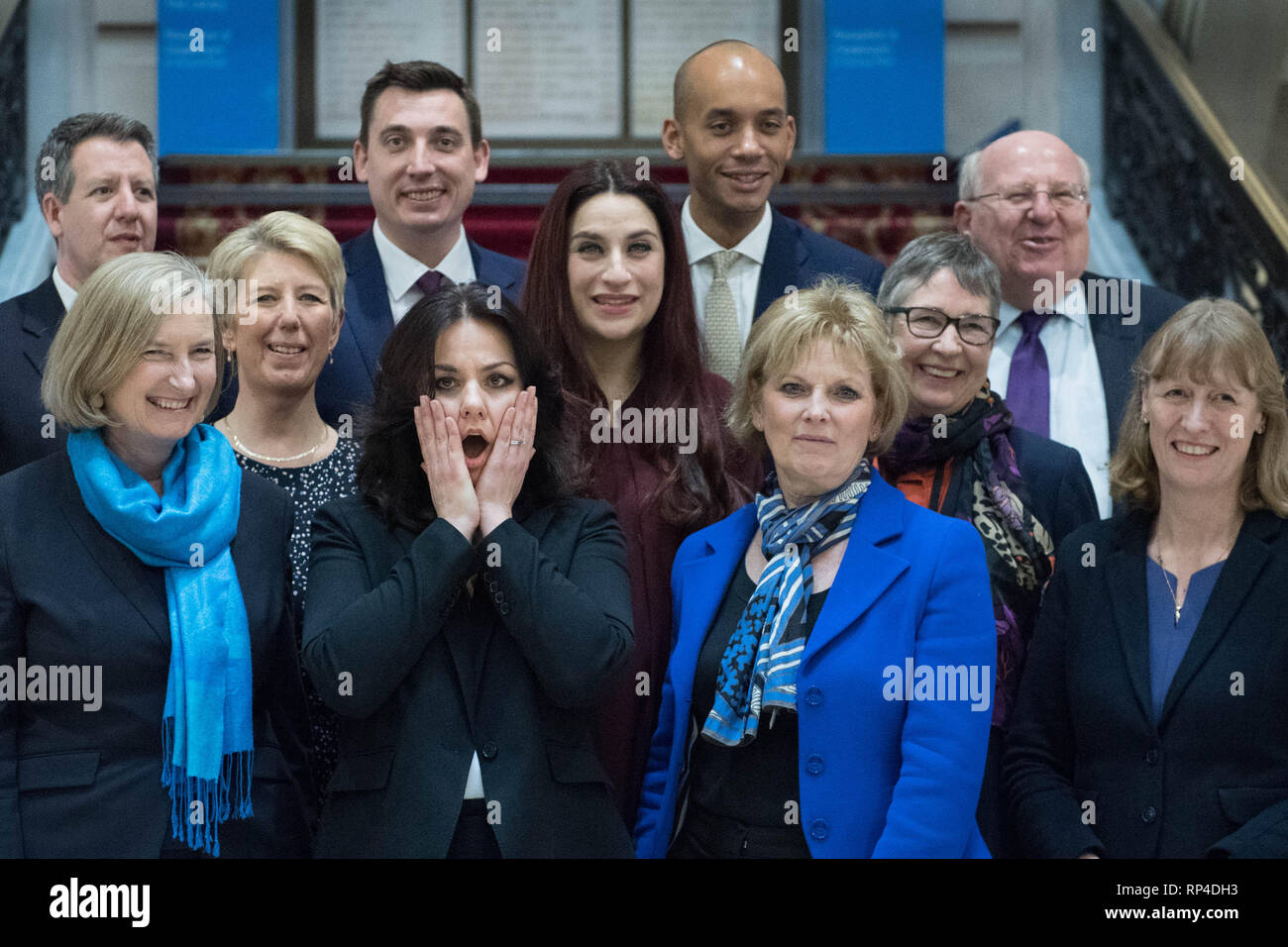 (back row left to right) Chris Leslie, Gavin Shuker, Chuka Umunna and ...