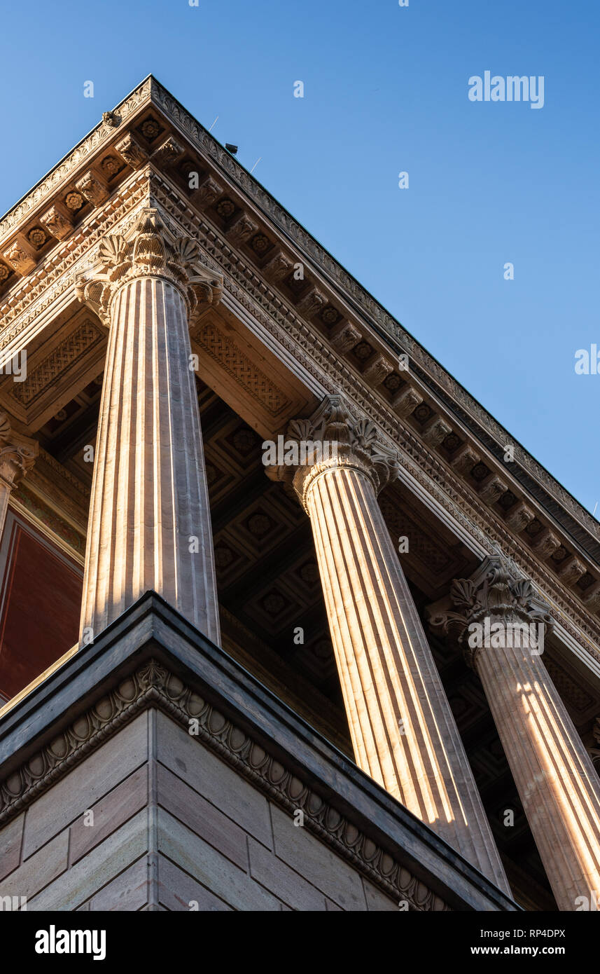Berlin, Germany- September 18, 2018: columns of the Alte ...