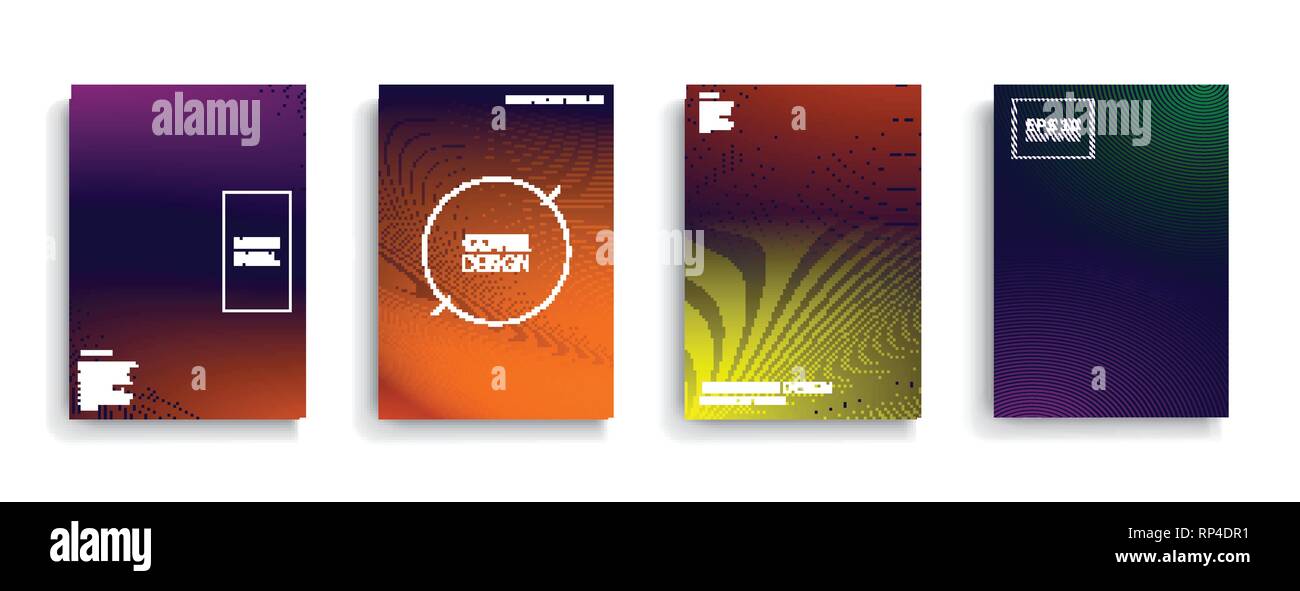 Minimal Vector cover designs. Future Poster template Stock Vector Image ...