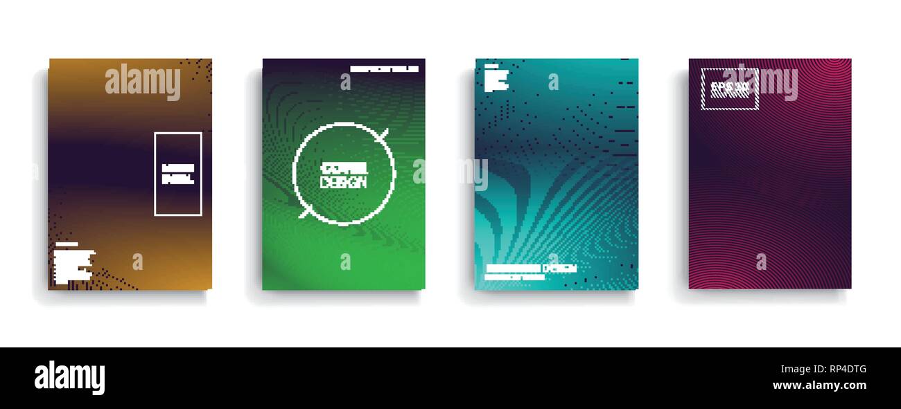 Minimal Vector cover designs. Future Poster template Stock Vector Image ...